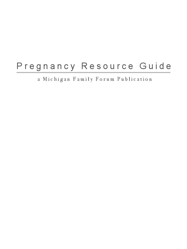Pregnancy Resource Guide | PDF | Wic | Medicine