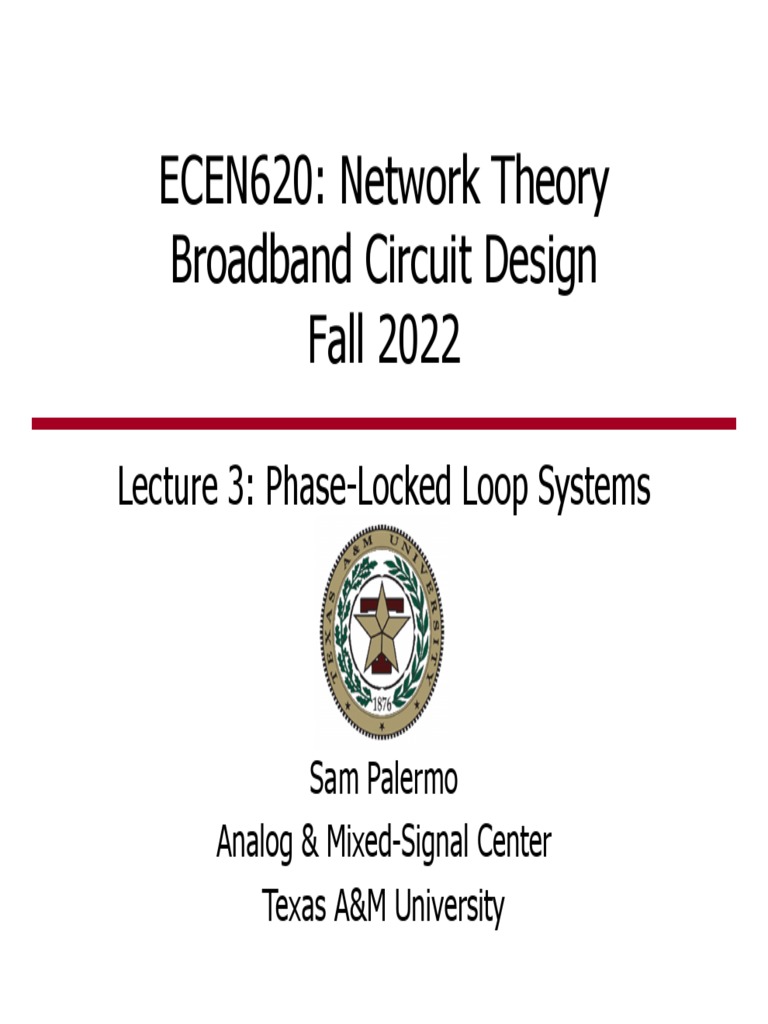 Phase-Locked Loop Systems Overview | PDF | Detector (Radio ...