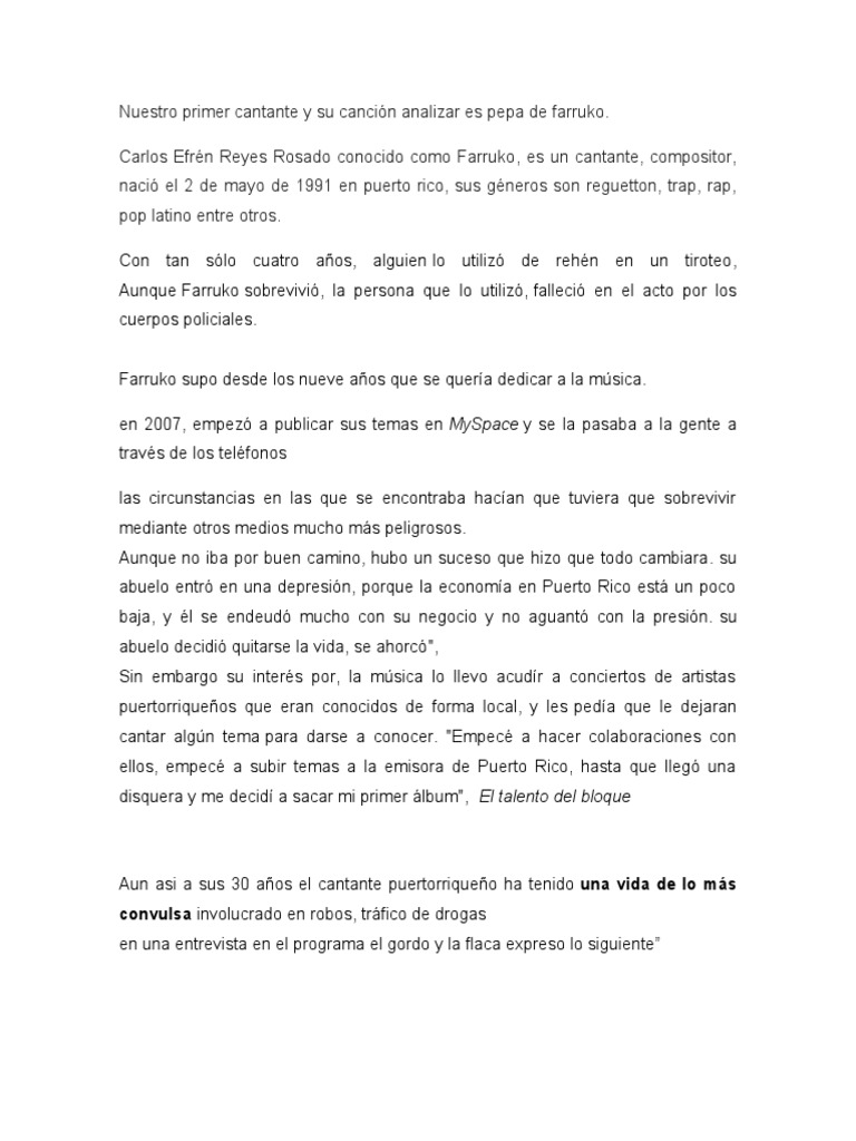 Analisis de Una Cancion Urbana | PDF | Mdma | Drogas