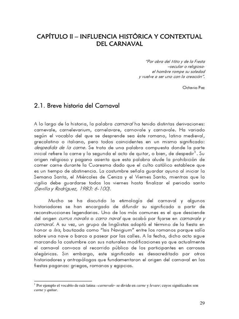Filosofia Del Carnaval | PDF | Carnaval | México
