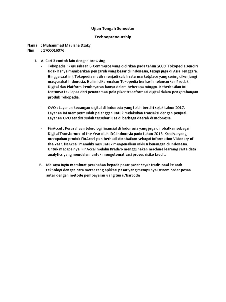 UTS-Muhammad Maulana Dzaky-1700016076 | PDF