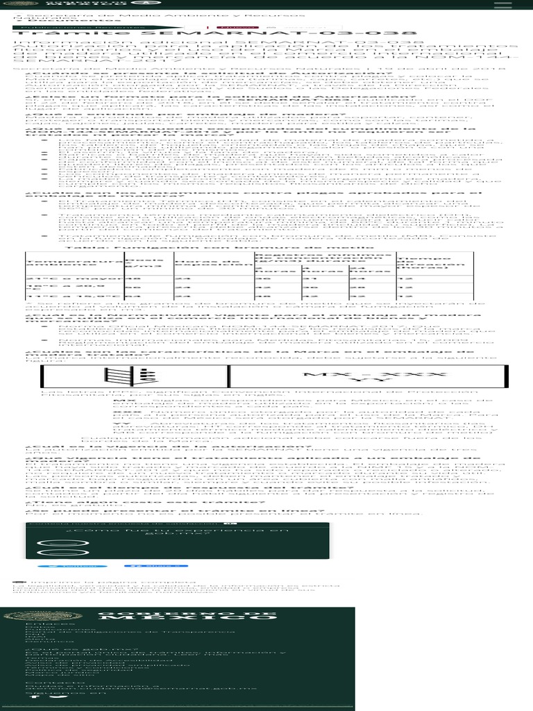 Trámite SEMARNAT-03-038 Secretaría de Medio Ambiente y Recursos ...