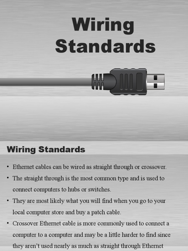 Wiring Standards | PDF | Telecommunications Equipment | Electrical Engineering