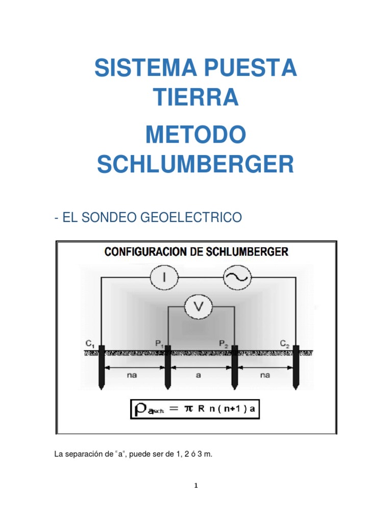 Sistema Puesta Tierra Schlumberger | PDF