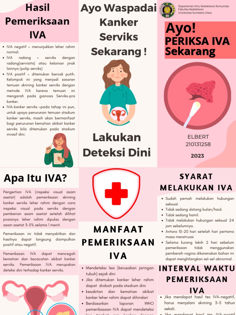 LEAFLET PEMERIKSAAN IVA_ELBERT_210131258 | PDF