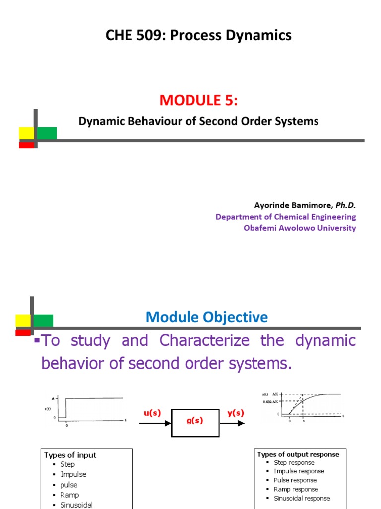 Dynamic Behavior of Second Order Systems | PDF | Damping | Electrical ...