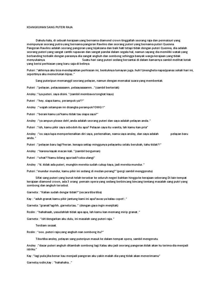 Keangkuhan Sang Puteri Raja | PDF | Klasik