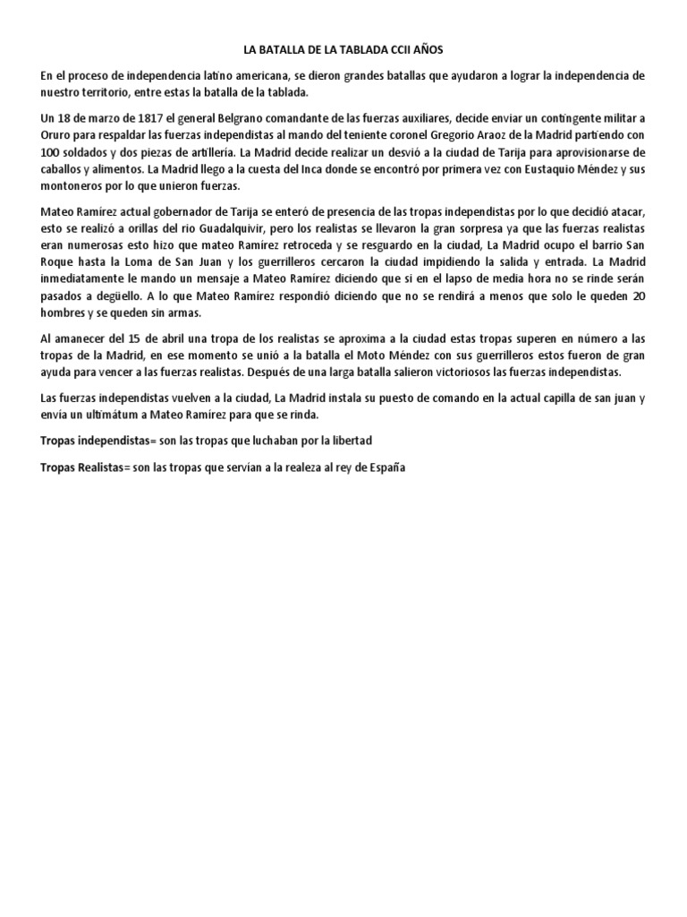 La Batalla de La Tablada Ccii | PDF