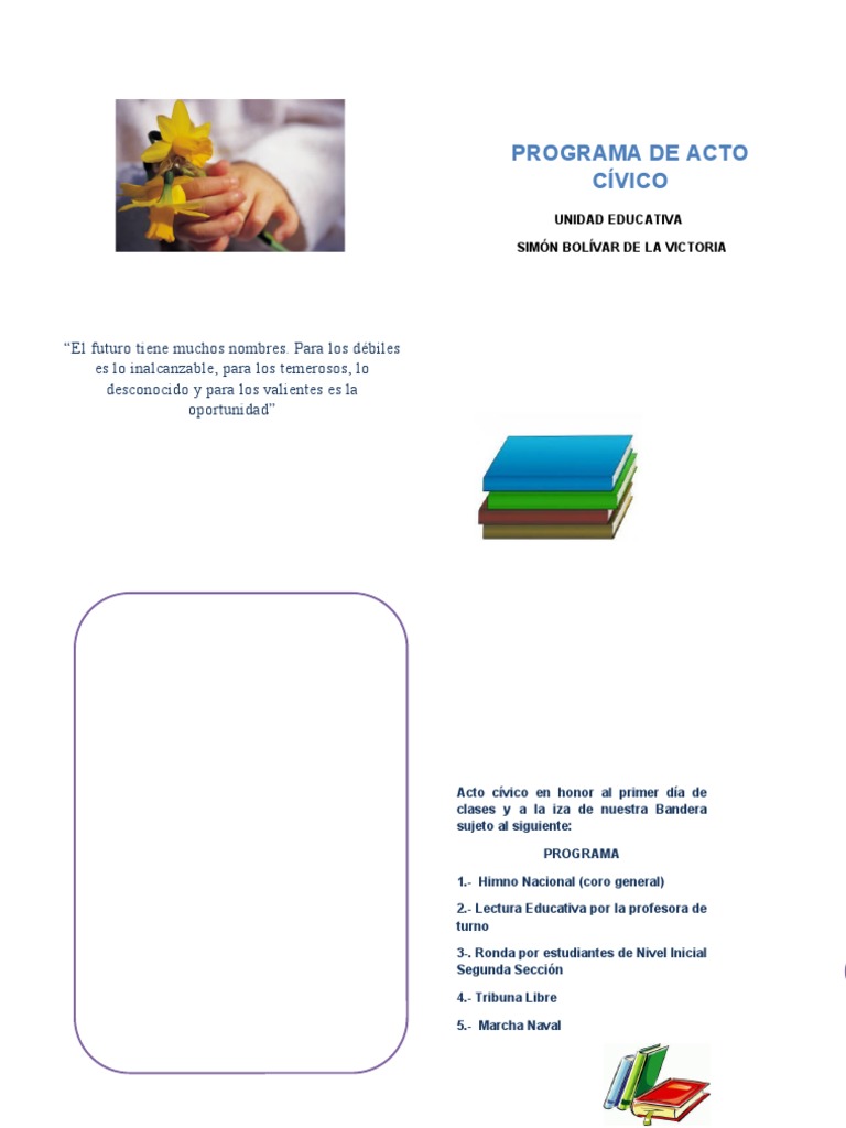 Programa de Acto Civico | PDF