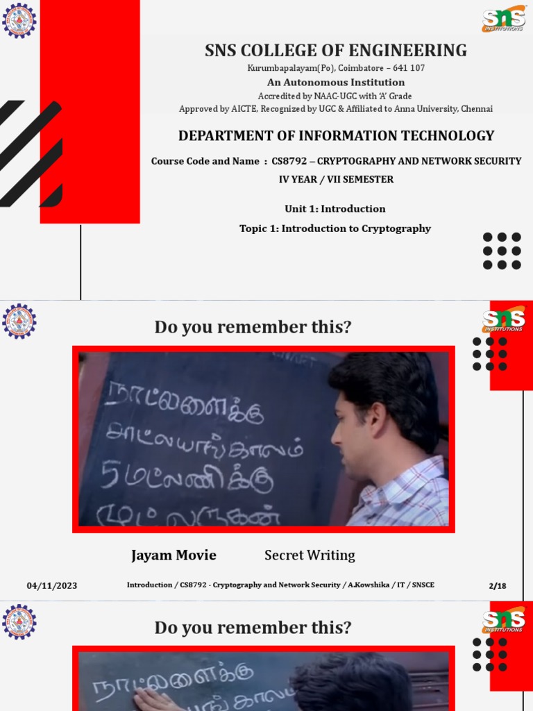 Introduction To Cryptography | PDF | Encryption | Cryptography