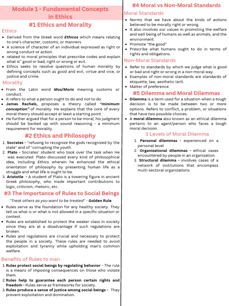 Ethics Reviewer | PDF | Morality | Virtue