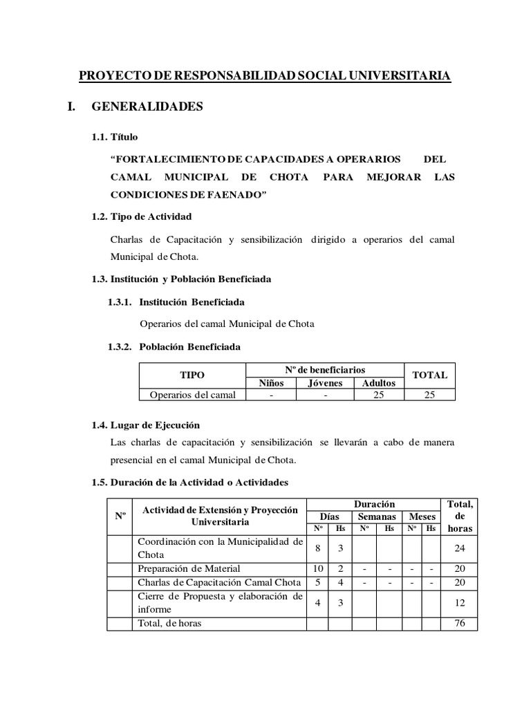 Proyecto de Responsabilidad Social | PDF | Matadero | Residuos