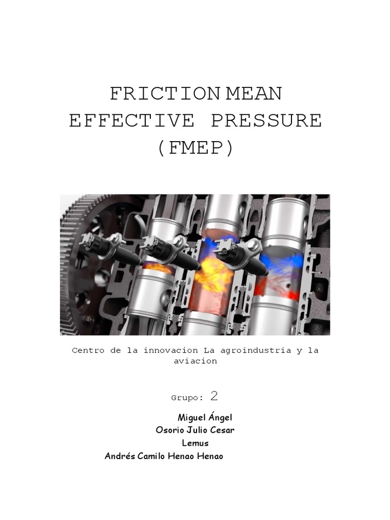 Friction Mean Effective Pressure (FMEP) : Centro de La Innovacion La ...