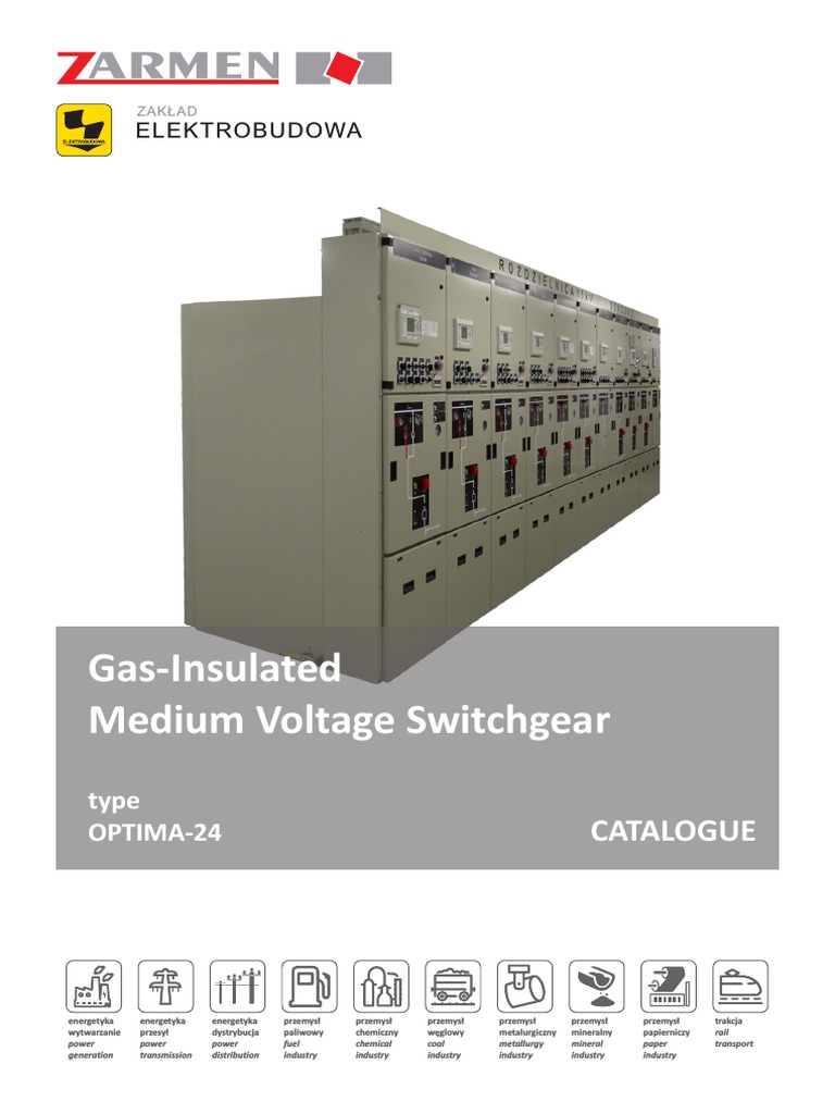 Gas-Insulated Medium Voltage Switchgear: Catalogue | PDF | Transformer | Switch