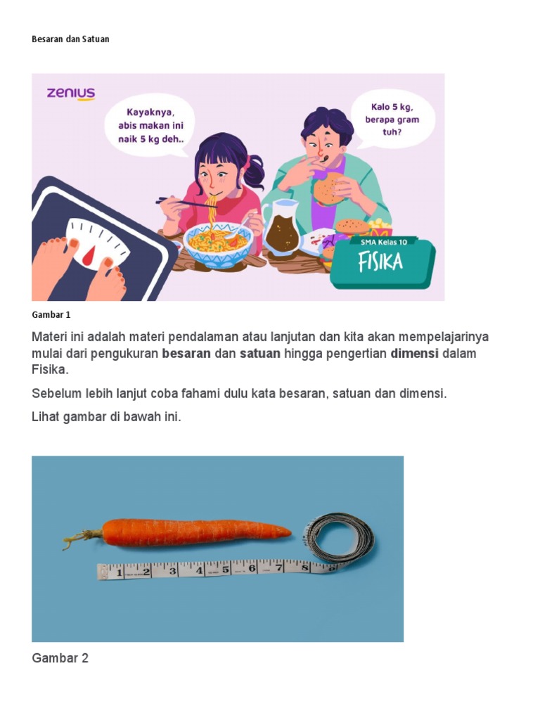 Materi Bearan Dan Satuan | PDF