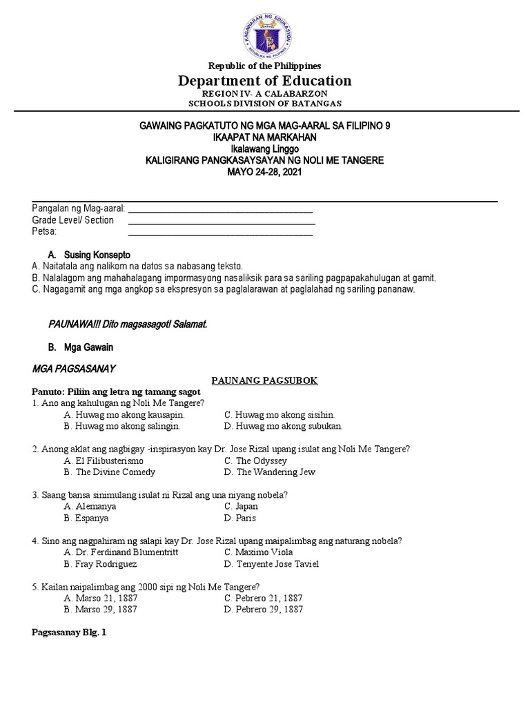 Las G9 Week 4.2 | PDF