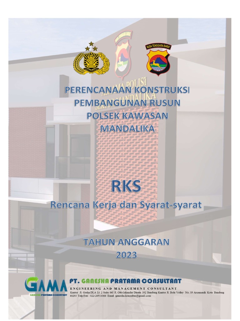 RKS Konstruksi Rusun | PDF