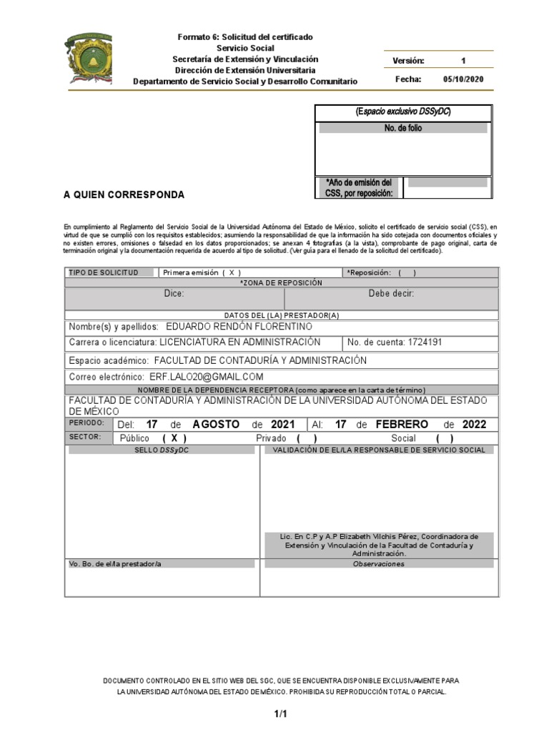 Formato 6 | PDF