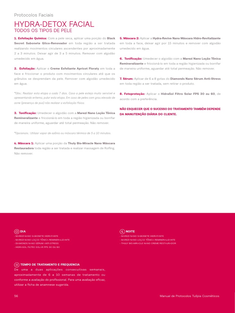 Hidra-Detox Facial | PDF | Pele