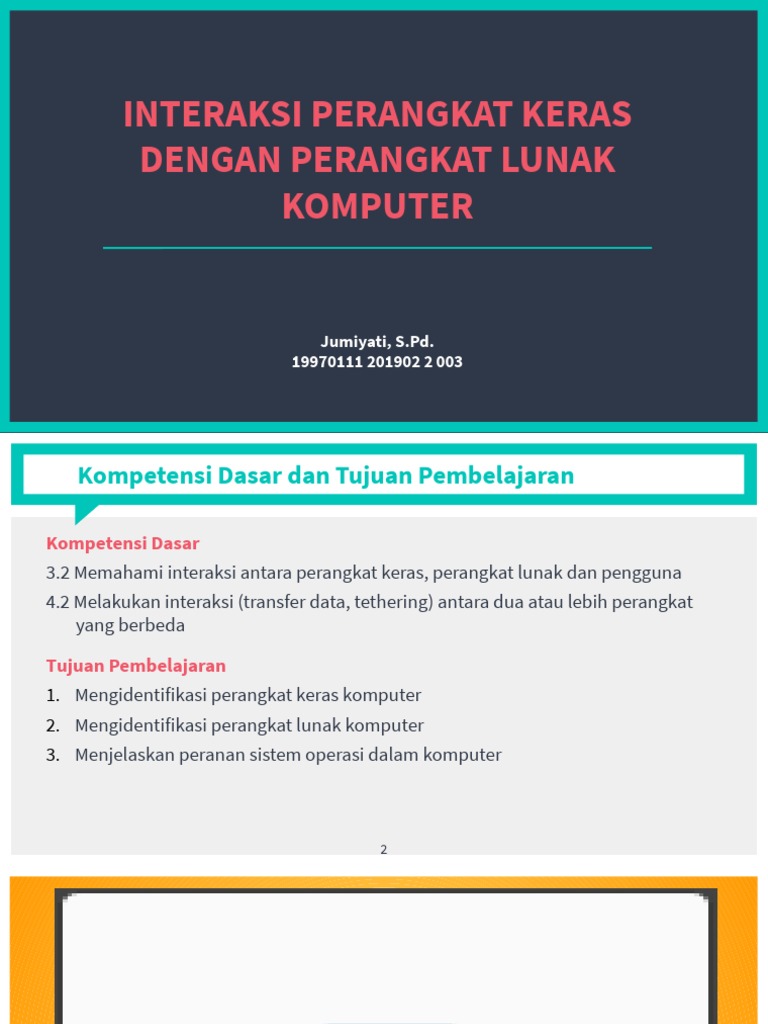 Interaksi Perangkat Keras Dengan Perangkat Lunak Komputer | PDF