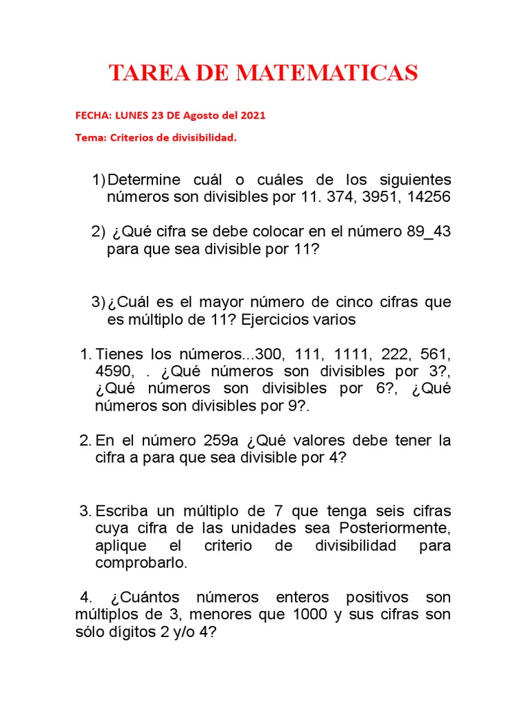 Tarea de Matematicas | PDF | Informática