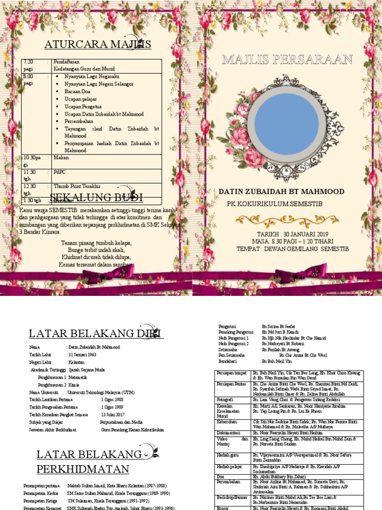 BUKU PROGRAM Persaraan | PDF