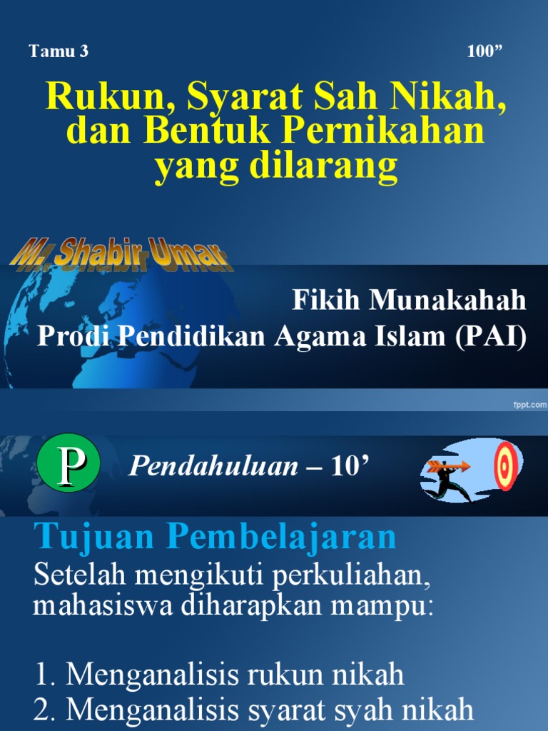Tamu 3 Rukun Dan Syarat Sah Nikah | PDF