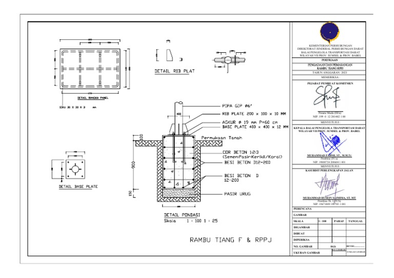 Rambu Gamtek RPPJ Atau Tiang F 2 | PDF