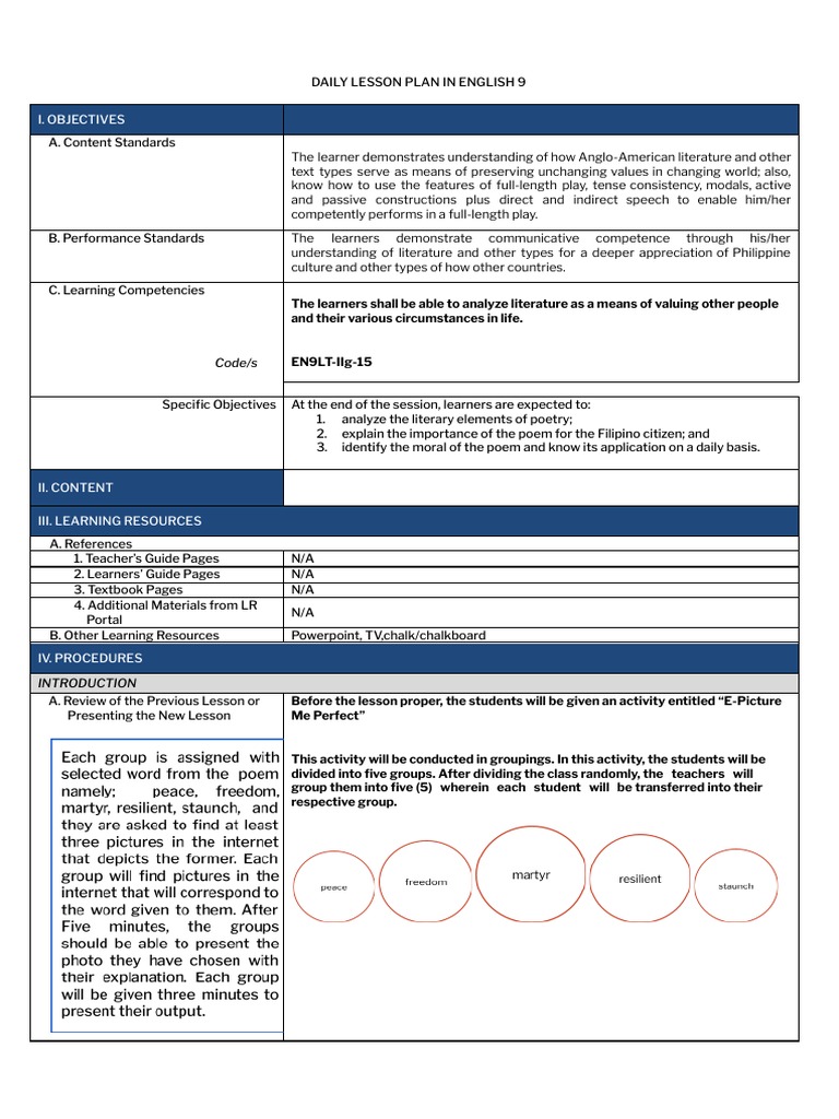 Analyzing Literary Elements | PDF | Learning | Poetry