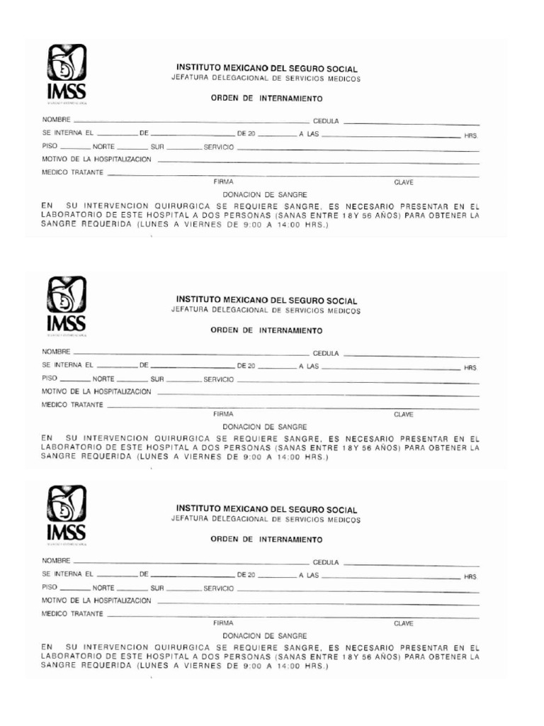 Orden de Internamiento | PDF