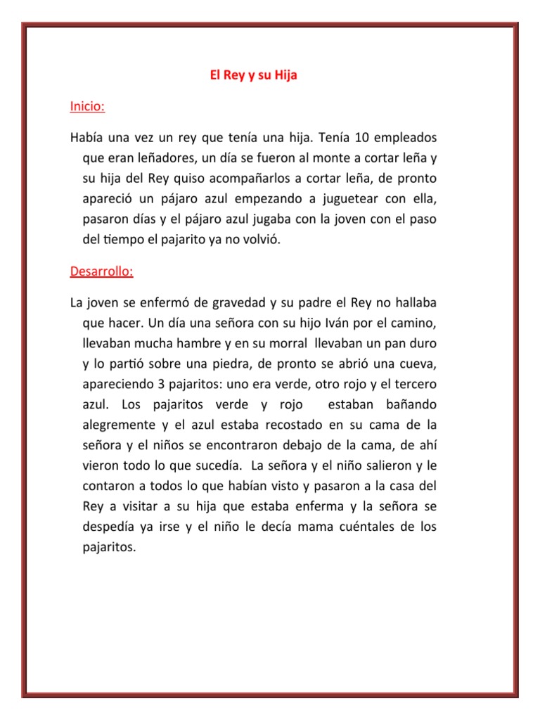 El Rey y Su Hija | PDF