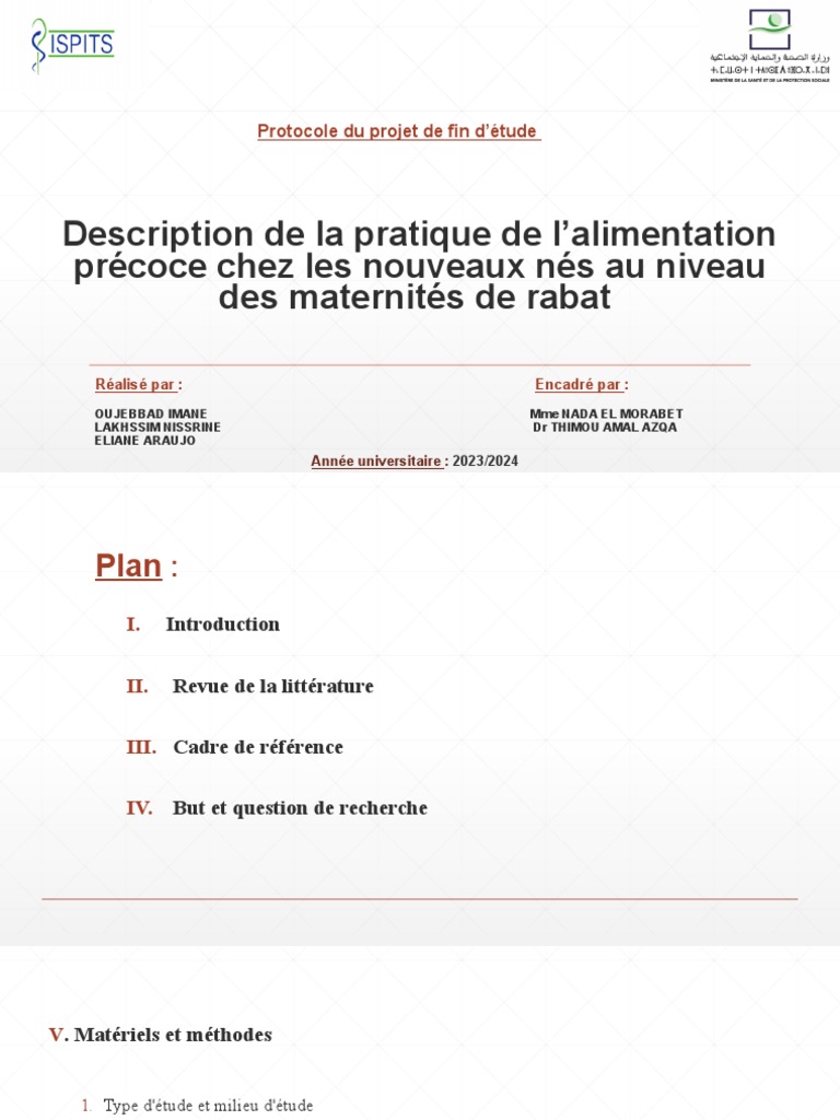 Protocole de Recherche1 ... | PDF | Allaitement | Sein