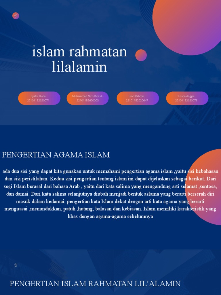 Islam Rahmatan Lil Alamin | PDF