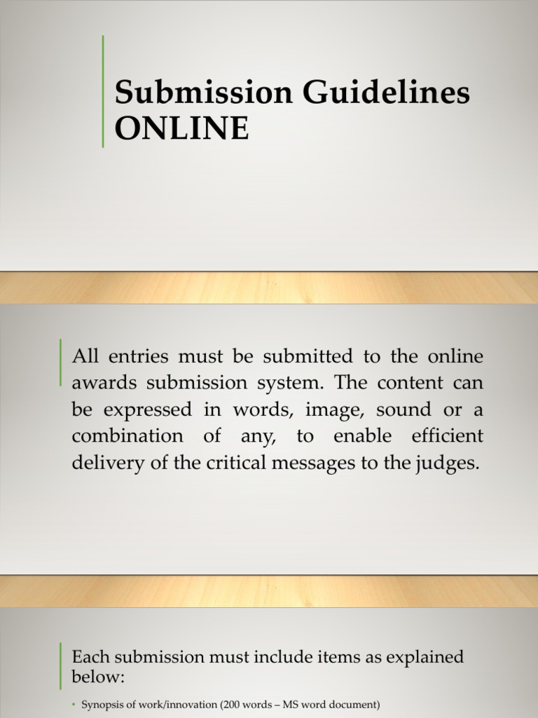 INNOPA Awards Submission Guidelines | PDF | Video | You Tube