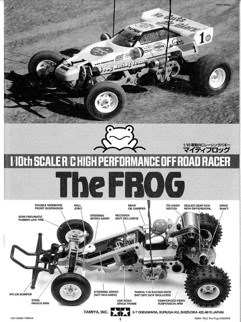 Tamiya The Frog Manual | PDF