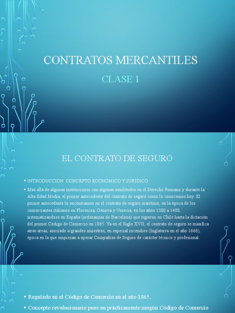 Contratos Mercantiles | PDF | Seguro | Subrogación