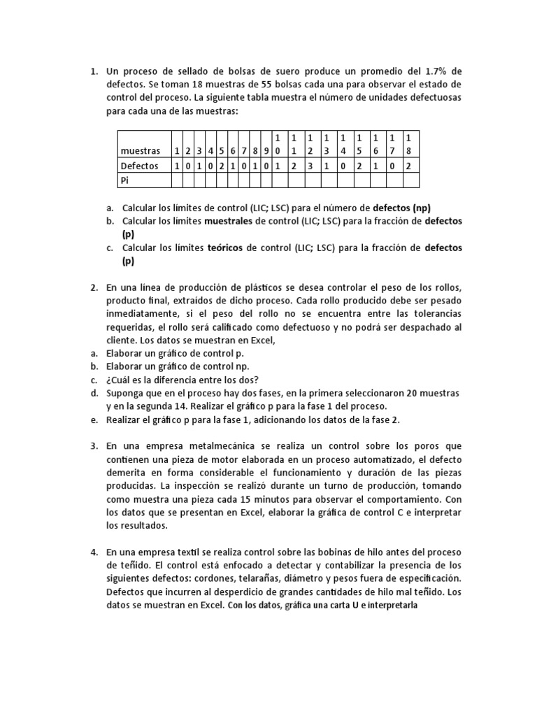 Ejercicios Cartas P, NP, C y U | PDF | Tecnología