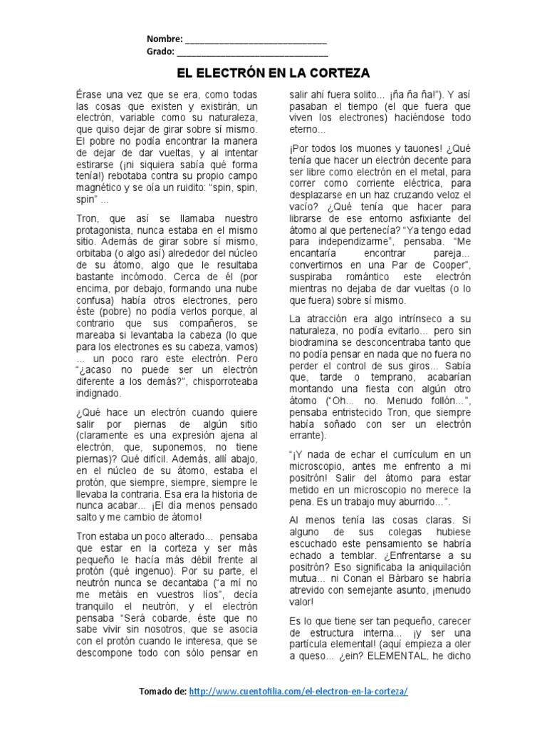 Tcl-Grado 7 Q | PDF | Electrón | Física nuclear