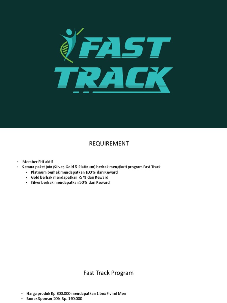 Fast Track Presentation | PDF
