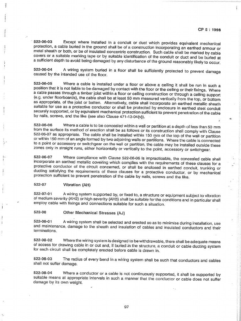 CP5_C56_Electrical_Installations_1998 | PDF