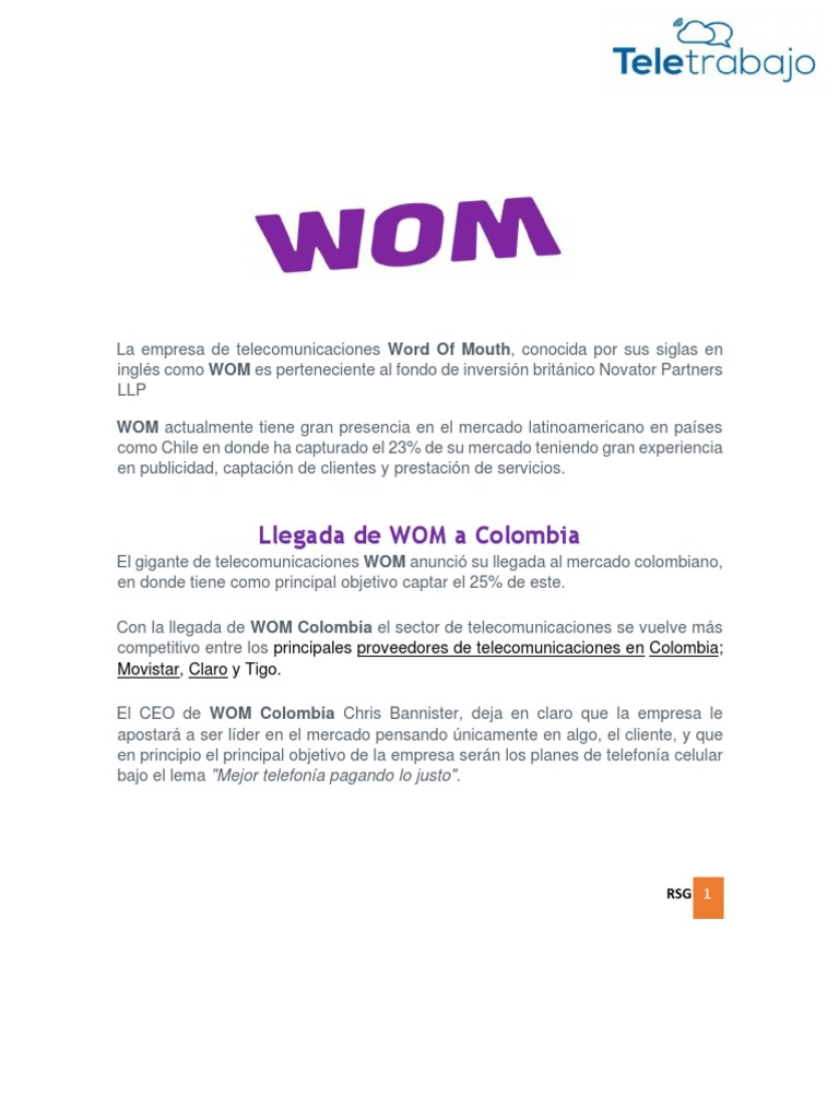Cap Wom | PDF | Telefonía móvil | Internet