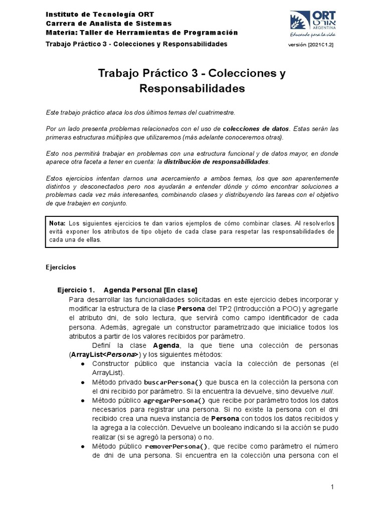 2021C1 THP TP3.v2 | PDF | Constructor (Programación Orientada a Objetos) | Programación