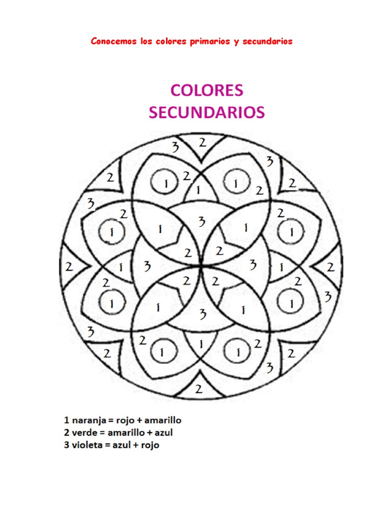7.4.22 Conocemos Los Colores Primarios y Secundarios | PDF