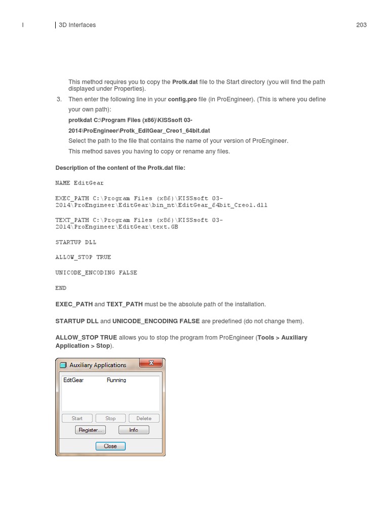 Protk.dat Setup for ProEngineer | PDF