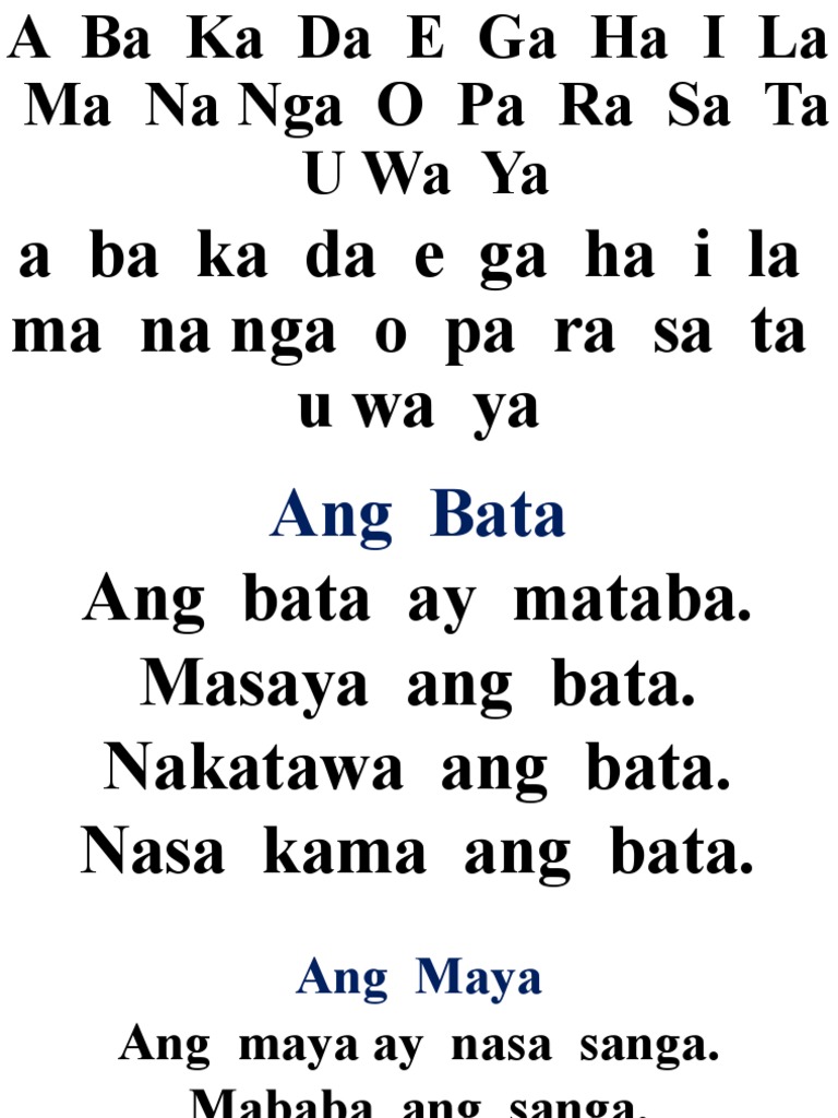Ang Bata Basahin | PDF
