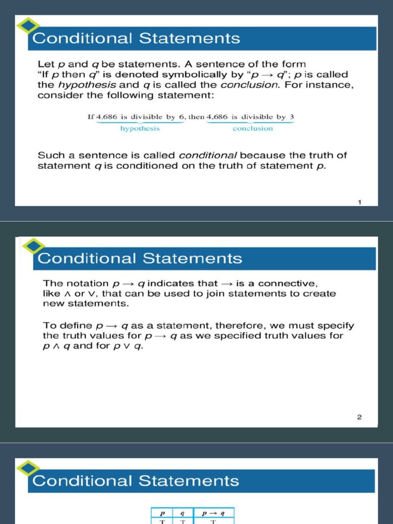 Conditional Statement - G8 | PDF