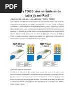 Guía Completa: Estándares T568A y T568B | PDF