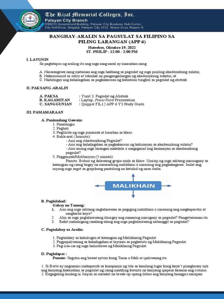 Semi-Detailed APP6 | PDF