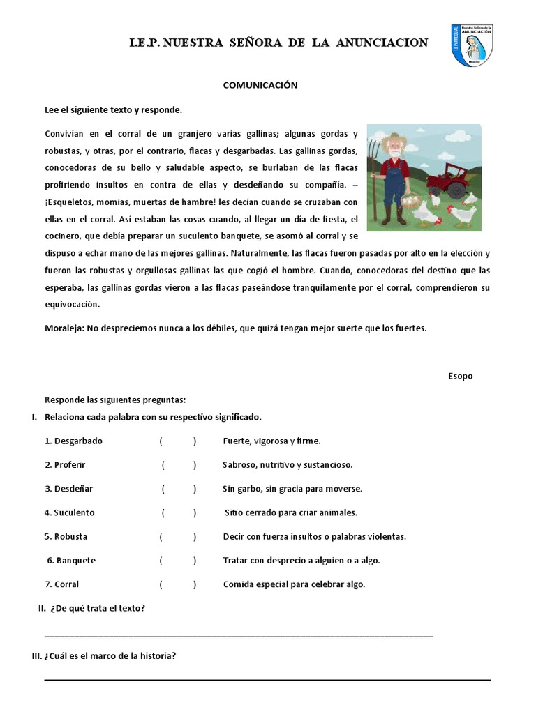 Ficha El Cuento | PDF