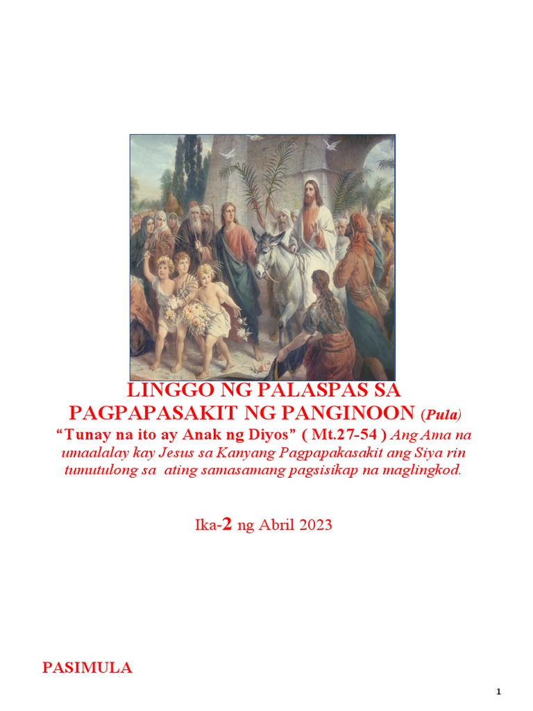 Palaspas | PDF